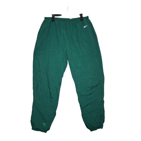 Reebok | Pants | Vintage Reebok Green Nylon Track Pants Size Xl Cal ...